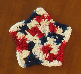 Ravelry: Stars & Stripes Coaster pattern by Tandy Imhoff Designs