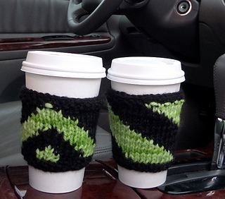 Ravelry: Intarsia Coffee Cup Cozies pattern by Tandy Imhoff Designs