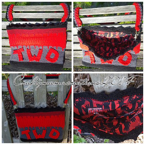 Ravelry: TWD Messenger Bag pattern by Raechel Kammers