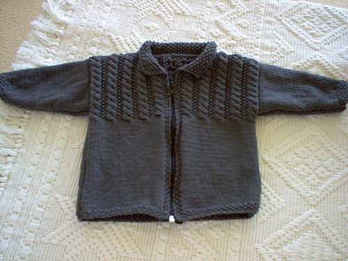 Ravelry: Cable Yoke Jacket pattern by Debbie Bliss