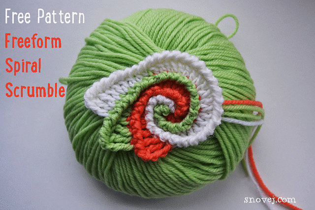 Ravelry: Freeform Crochet Spiral Scrumble pattern by Marina Hoffstrom