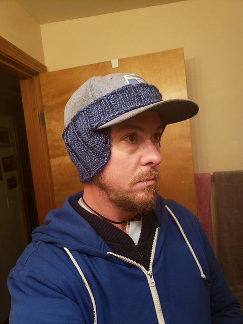 Ravelry: Baseball Cap Ear Warmer Thingy pattern by Keya Kuhn