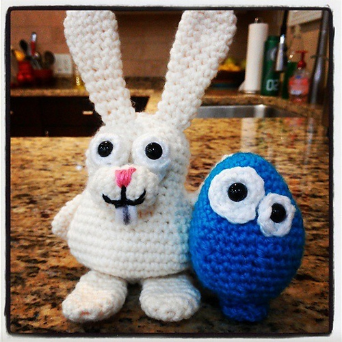 Ravelry: The Easter Bunny and the Googy-eggs pattern by Kim Lapsley