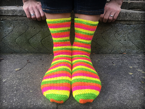 Ravelry: The Best Self-Striping Ribbed Socks in the World pattern by ...