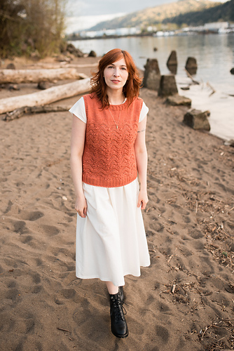 Ravelry: Beneath Waves Vest pattern by Johanna Kunin