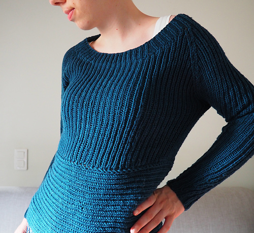 Ravelry: Ribbed Raglan Sweater pattern by Sol Le Roux