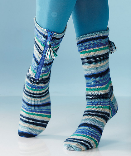 Ravelry: R0169 Zipper Sock pattern by Charles D. Gandy