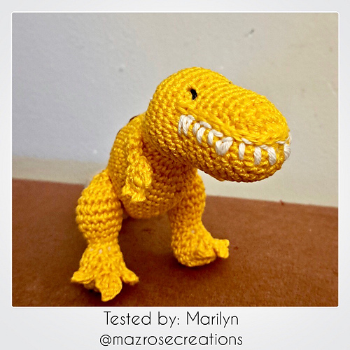 Ravelry: T-rex pattern by Zsófia Muraközi