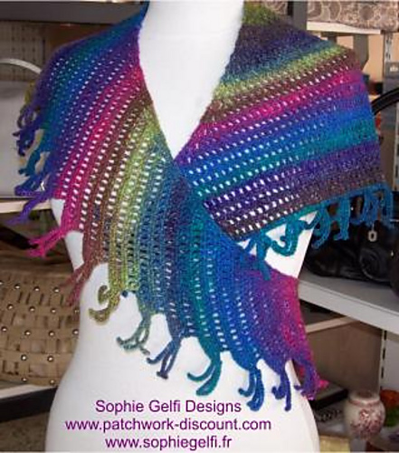 Ravelry: Crazy Swirl shawlette pattern by Sophie GELFI Designs