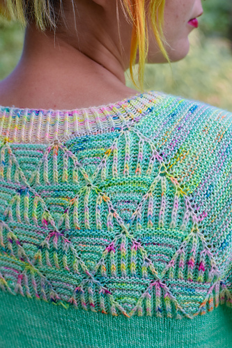 I finished my Rainbow Lizzie Sweater right in the darkest month of the ...