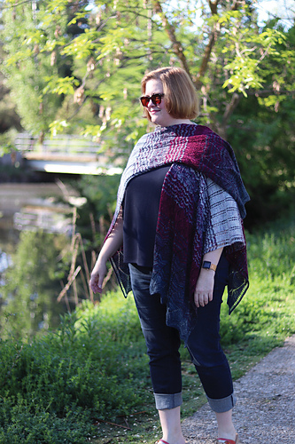 Ravelry: Falling Leaves Ruana pattern by Genevra Lee
