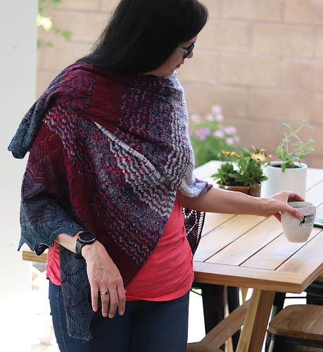 Ravelry: Falling Leaves Ruana pattern by Genevra Lee