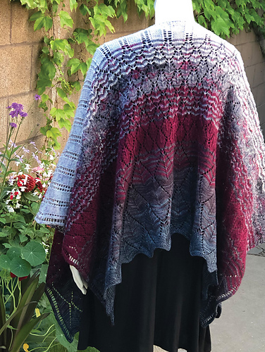 Ravelry: Falling Leaves Ruana pattern by Genevra Lee