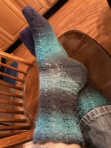 Ravelry: Fishtail Lace Socks pattern by Humbug Designs