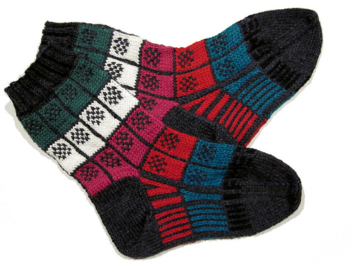 Ravelry: Buddha Machine socks pattern by SpillyJane