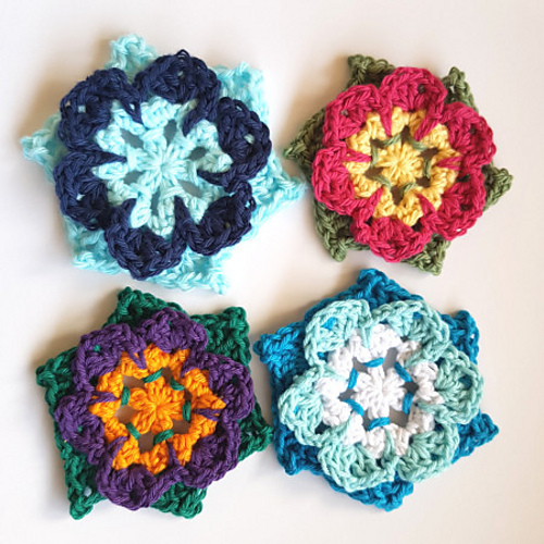 Ravelry: Pinwheel Flower pattern by Shelley Husband