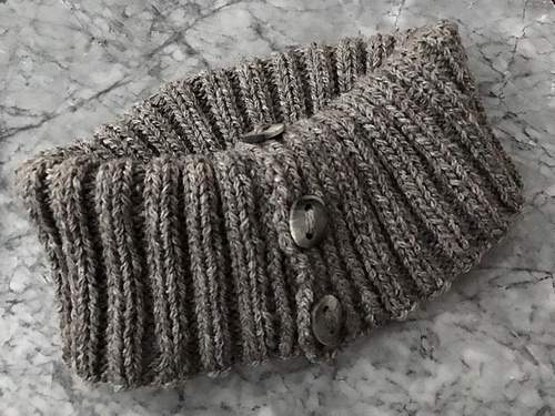 Ravelry: Ribbed and Buttoned Cowl pattern by Sean Riley