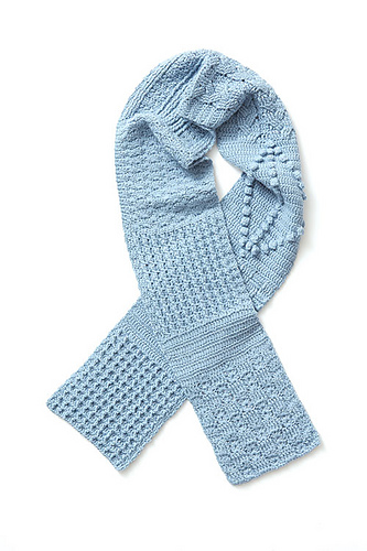 Ravelry: Wonderland Sampler Scarf pattern by Peter Franzi