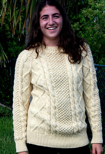 Ravelry: Avery Irish Knit Sweater pattern by Sueann Nichols