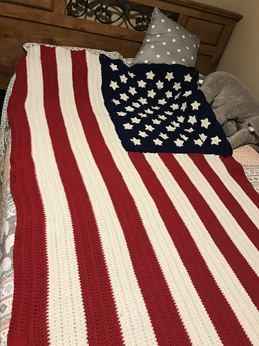 Ravelry: American Flag Afghan pattern by Kristine Mullen