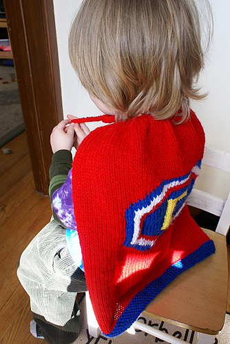 Ravelry: Monogrammed Superhero Cape pattern by Stacey Jamison