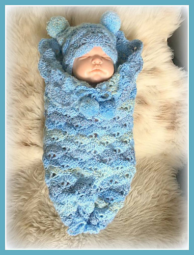 Ravelry: cuddle cocoon and hat pattern by julie