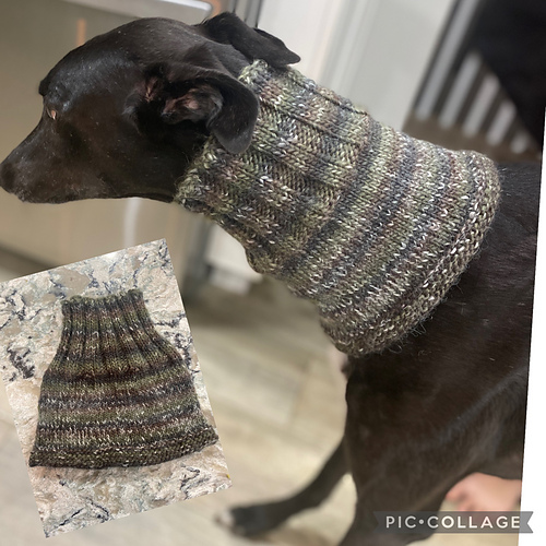 Ravelry: Simple Snood for Greyhounds pattern by Sandra Levey