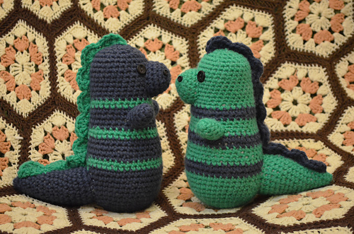 Ravelry: Striped Dinosaur pattern by Carlene Jackson