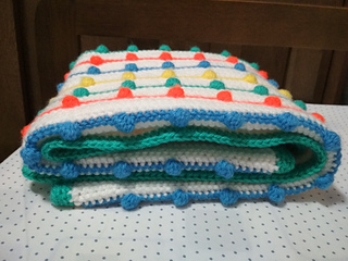 Ravelry: starsked's Bobble Lines Baby Blanket