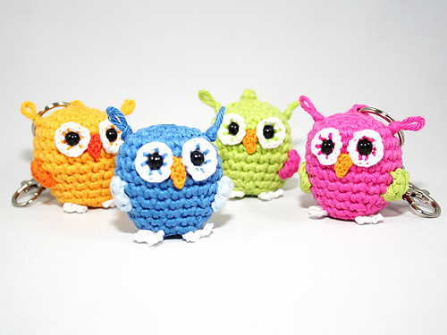 Ravelry: Owl - Key Chain pattern by Stephanie Risthaus