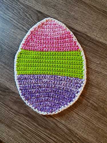 Ravelry: Easter Egg Dish Cloth pattern by Marsha Sparks