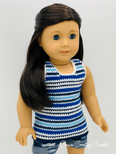 Ravelry: Striped Tank Top for 18" Dolls pattern by Stevie Hill