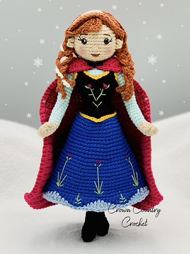 Ravelry: Winter Princess Anna Doll pattern by Stevie Hill