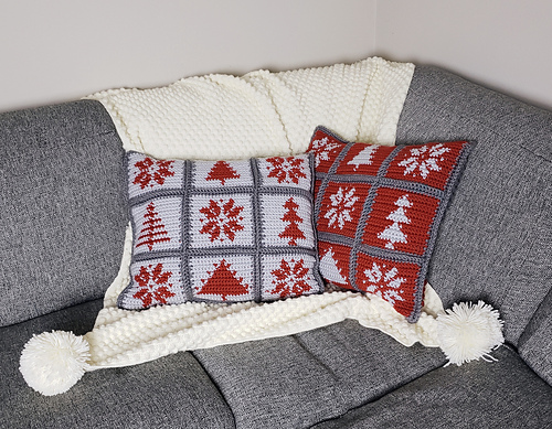 Ravelry: Jul Rutor Throw Pillows pattern by Sarah Watson