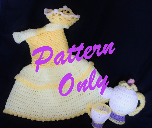 Ravelry: Princess Belle Dress, Crown, Mrs. Potts and Chip pattern by ...