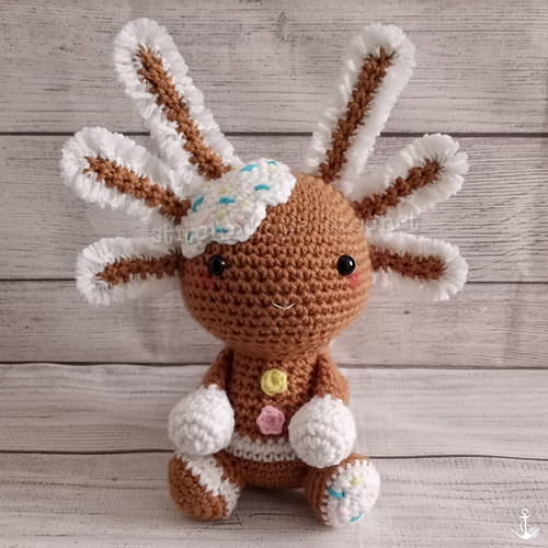 Ravelry: The Gingerbread Axolotl pattern by Stitchnhope Crochet