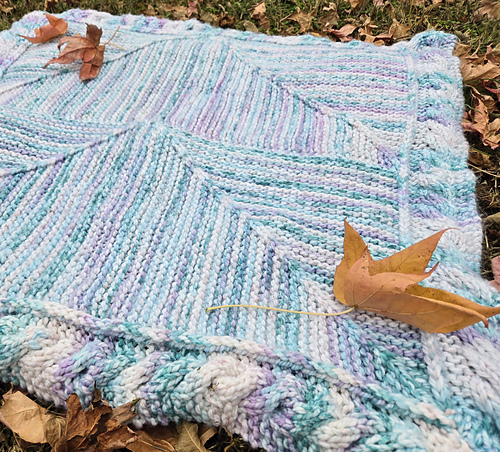 Ravelry: Mitered Baby Blanket pattern by Lauren McGoveran