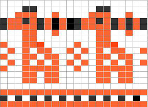 Ravelry: orange giraffe chart pattern by Sandra Jäger