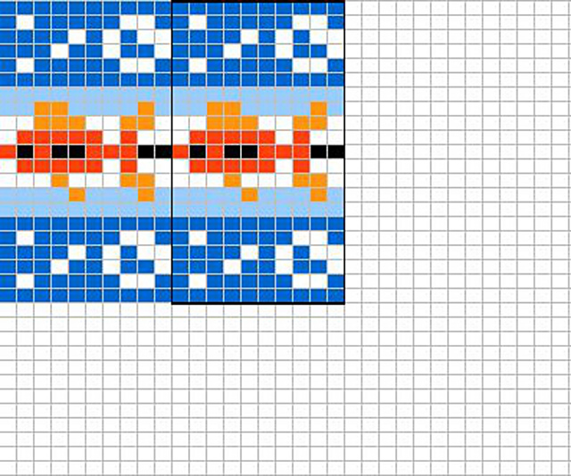 Ravelry: Gold fish chart pattern by Sandra Jäger