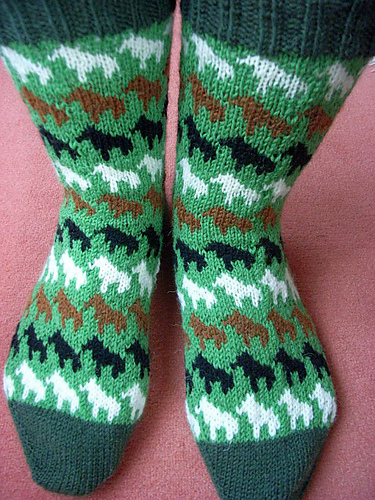 Ravelry: Horse socks pattern by Sandra Jäger