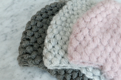 Ravelry: StraightGrain Puff Stitch Hat pattern by StraightGrain An