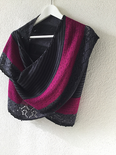Ravelry: 3 Color Cashmere Shawl pattern by Joji Locatelli