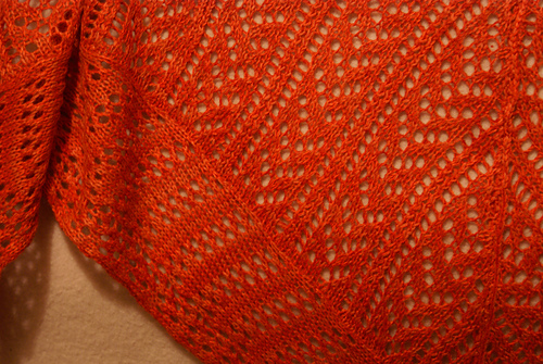 Ravelry: Triangle Lace Shawl Machine Knitting pattern by SUE.S KNITS