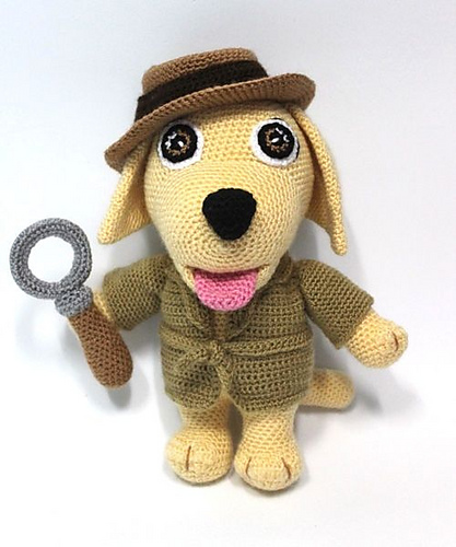 Ravelry: Lucas the detective dog pattern by Gretel Crespo