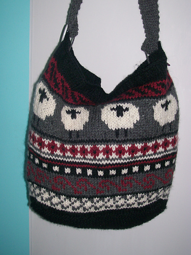 Ravelry: Fair Isle Sheep Bag pattern by Shirley Spencer