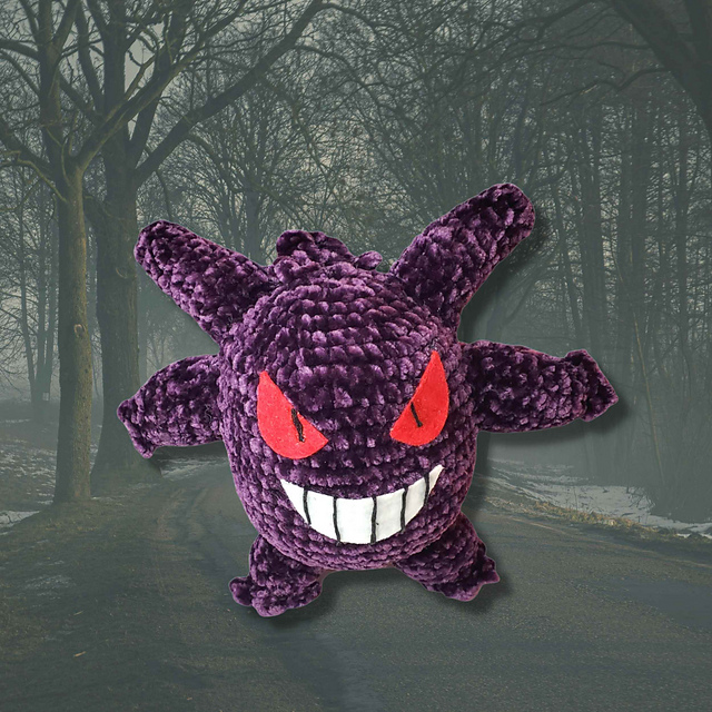 Ravelry: Gengar Pokémon Plushie pattern by Summer Brunton-Elliott