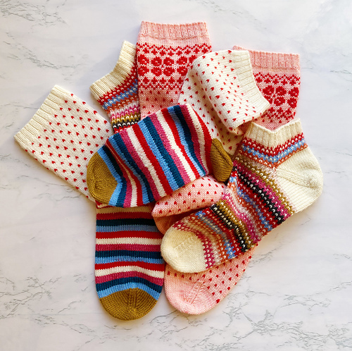 Ravelry: Midwinter Socks Set pattern by Summer Lee
