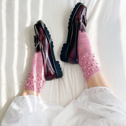 Ravelry: Classic Bobble Sock Set pattern by Summer Lee