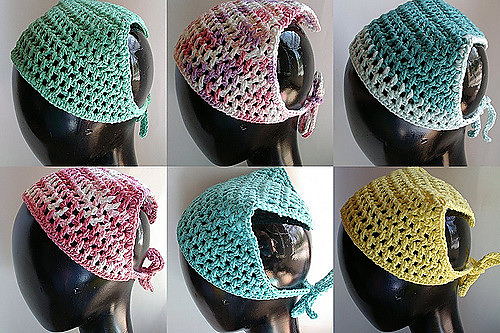 Ravelry: Triangle Hair Scarf pattern by Wendy Harbaugh
