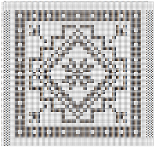 Ravelry: Midwinter Cushion Back pattern by Susan Crowe